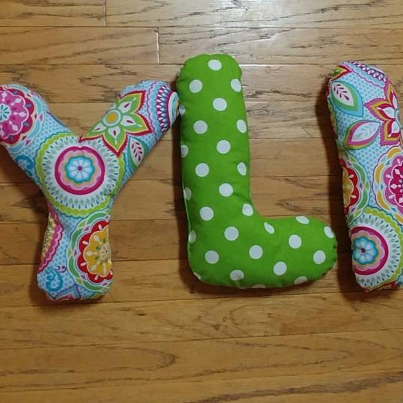 Letter Pillows - Etsy