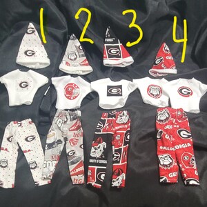 Christmas Team Elf Clothes UGA Gtech Ohio State LSU Clemson Florida ...