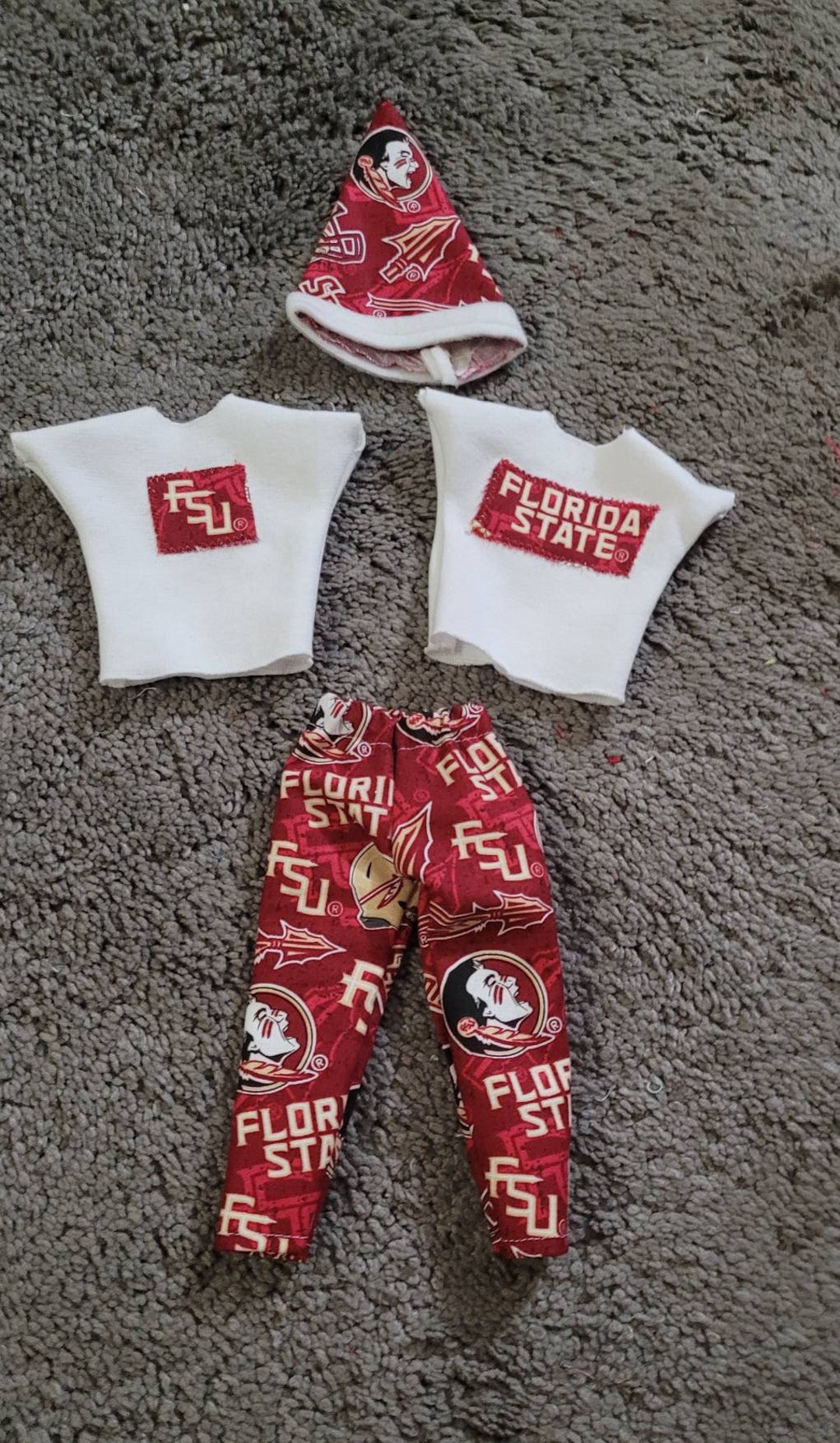 Holiday Elf Florida State University Outfit, Christmas Elf Clothes, FSU ...