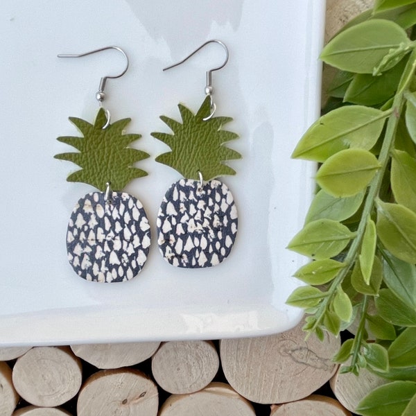 Pineapple Earrings - Etsy