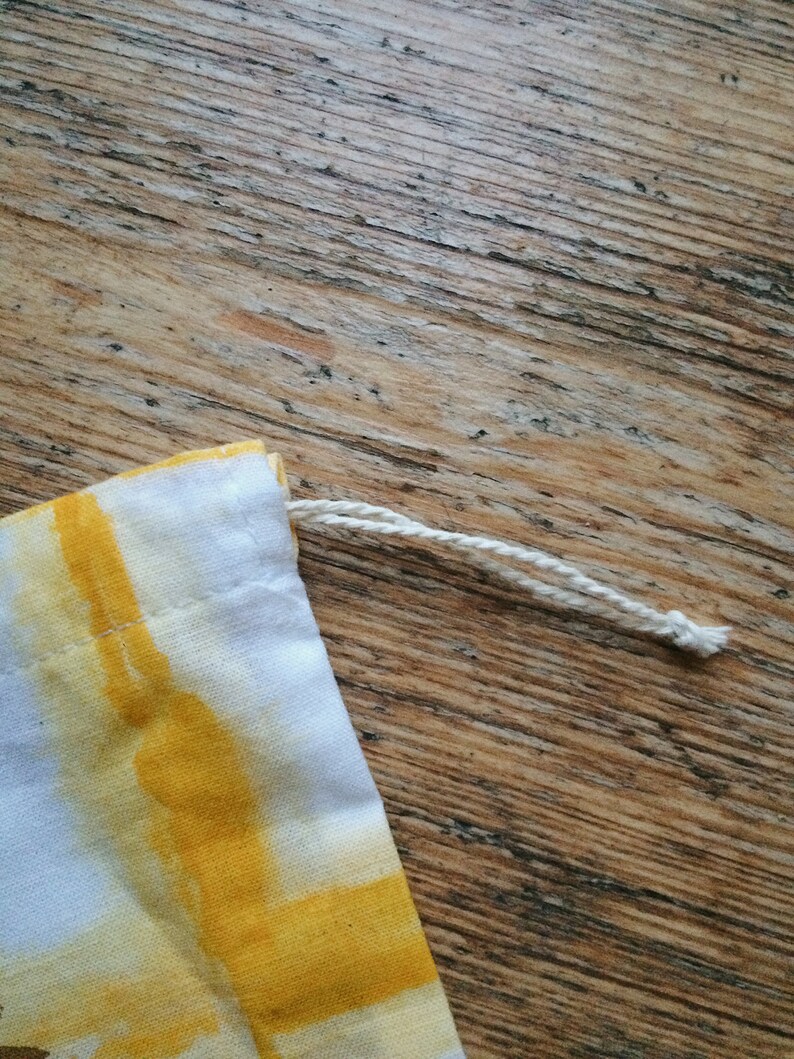 Handprinted Linen Bread Bag: Produce Bag, Zero Waste Gift, Eco Shopping ...