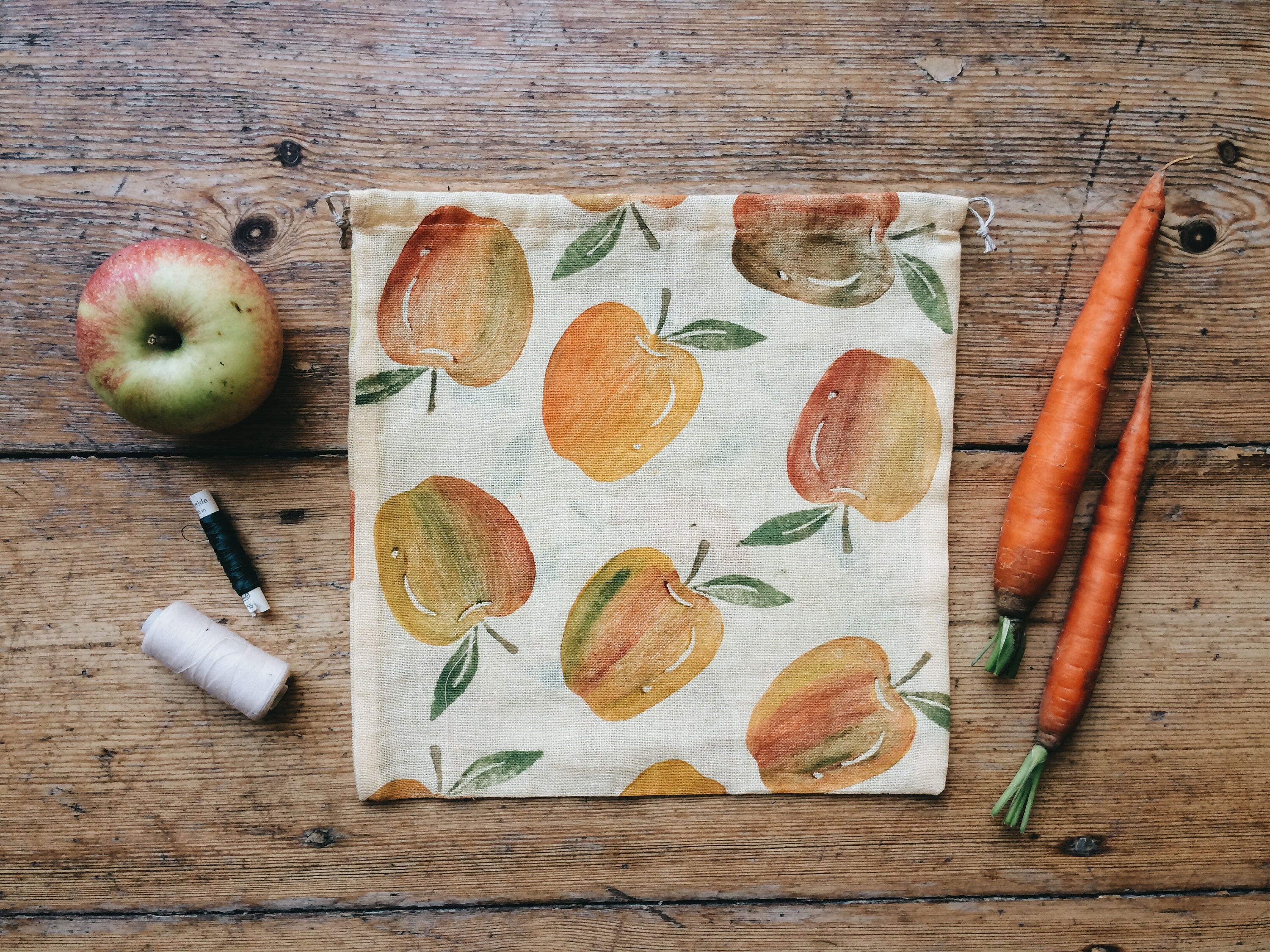 Zero Waste Apple Produce Bag: Reusable Eco Shopping Organic - Etsy