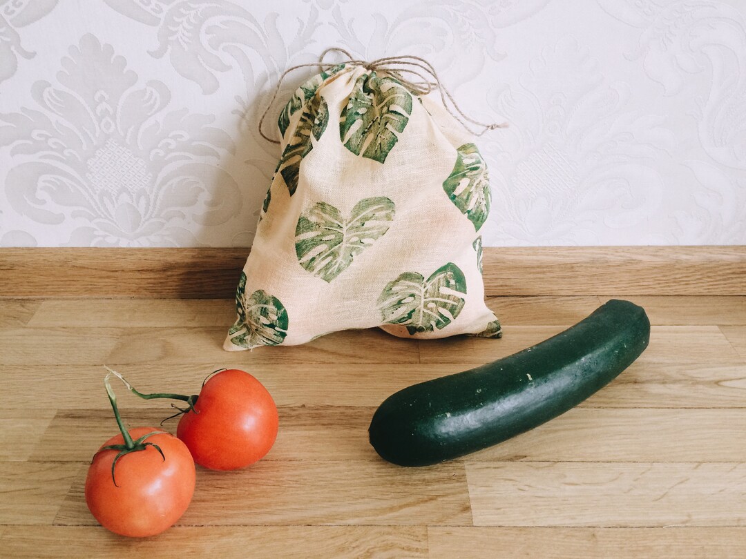 Organic Reusable Produce Bag - Eco Shopping, Zero Waste, Pouch Sack ...