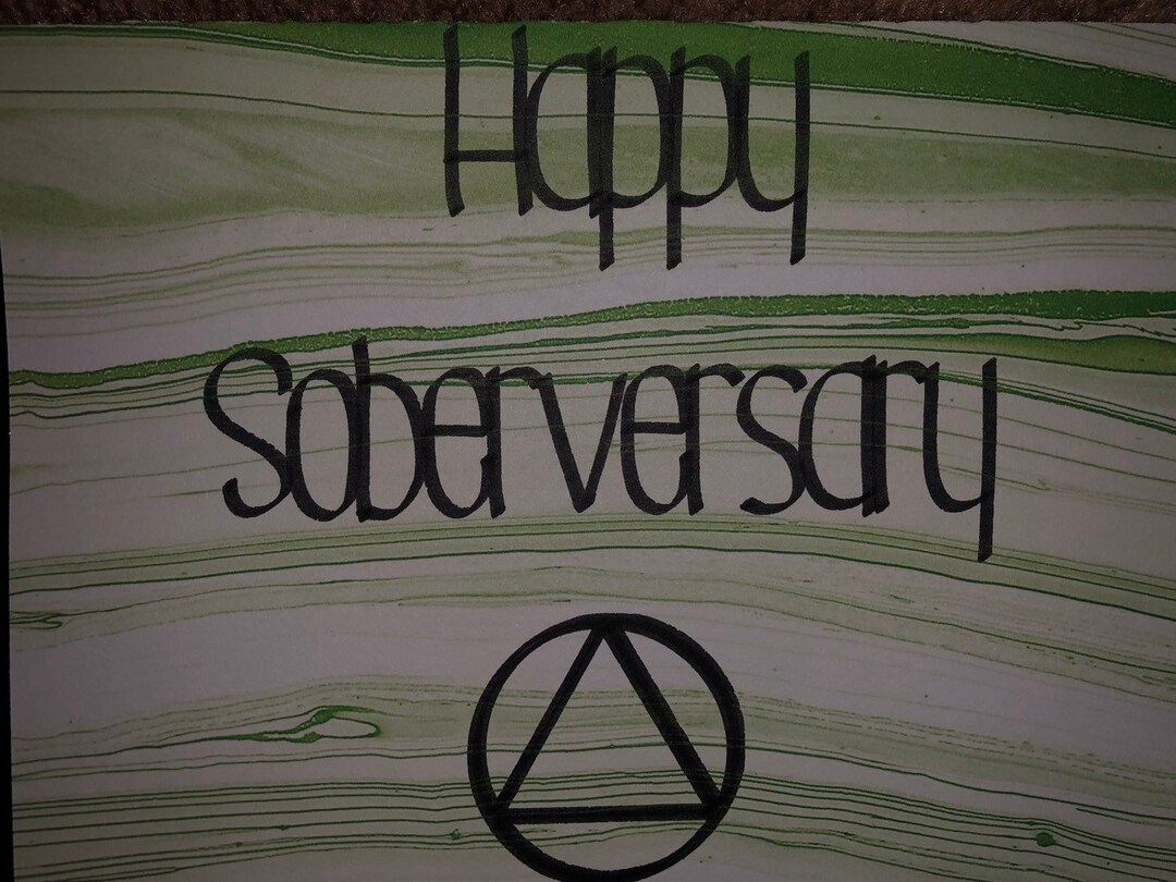 Sober Congratulations Card - Etsy