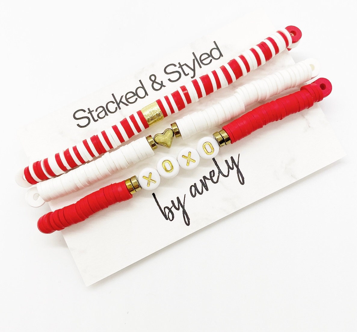 Valentines Bracelets Valentines Jewelry Heishi Beaded - Etsy