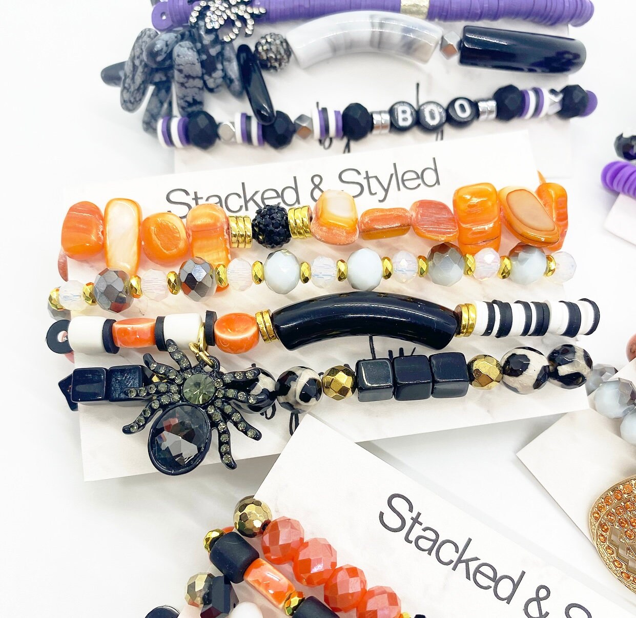 Halloween Bracelets Halloween Jewelry Spider Ghost Jewelry - Etsy