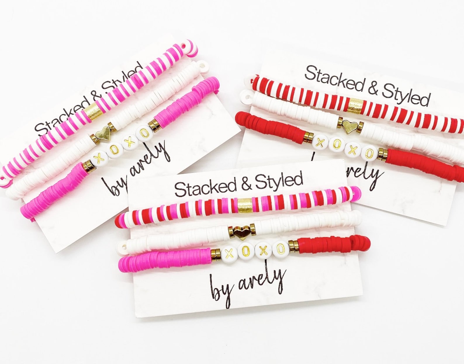 Valentines Bracelets Valentines Jewelry Heishi Beaded - Etsy