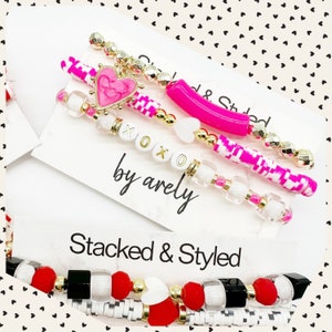 Valentines Day Bracelets, Beaded Bracelets, Custom Bracelets, Kids ...