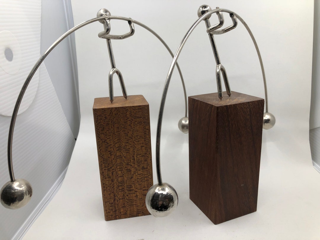 Modern Kinetic Balancing Figures Set of 2 Vintage 1970's Modern ...