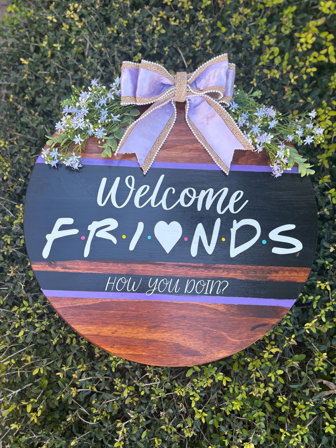 Board, Circle Welcome Boards, Funny Boards, Cute Phrases, Wood Board - Etsy