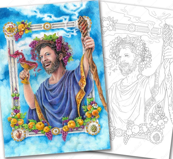 Dionysus Coloring Pages