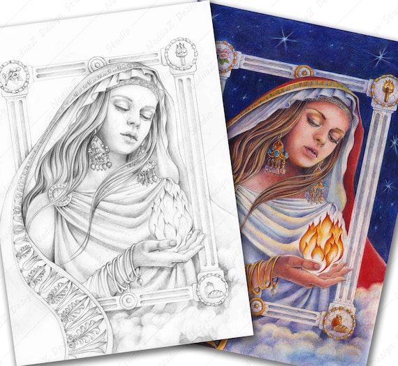 Hestia Coloring Pages