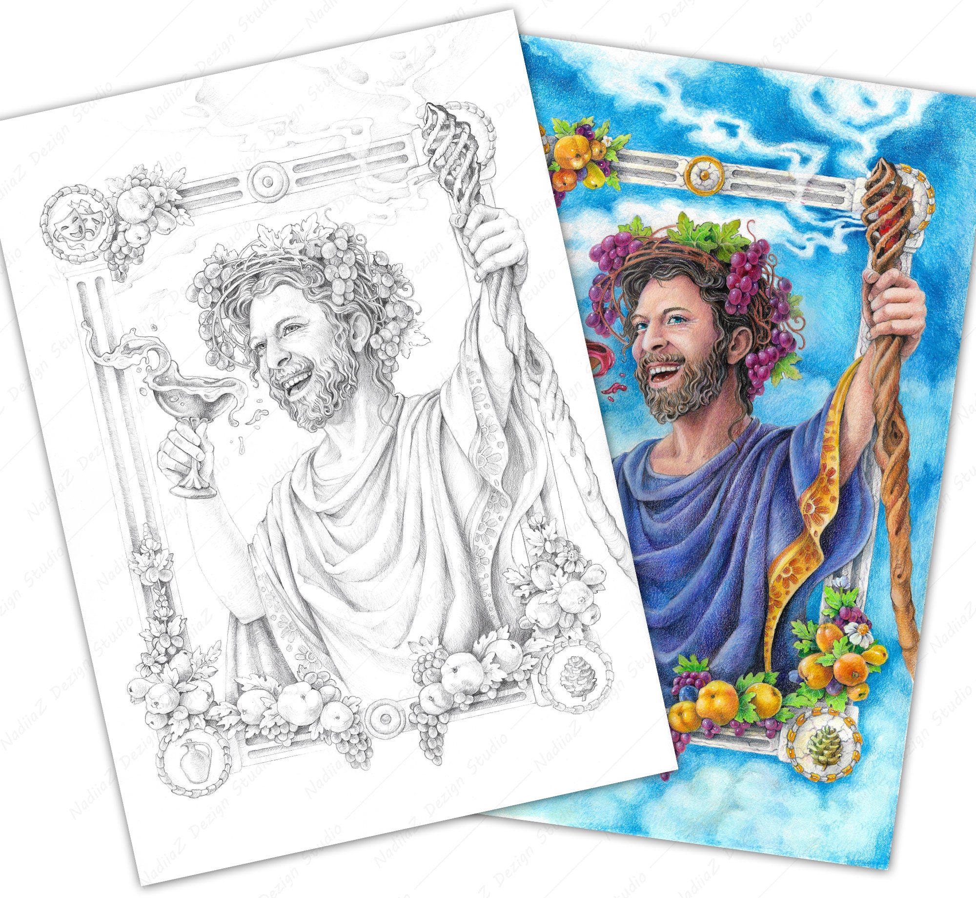 Dionysus Coloring Pages