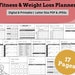 Printable Fitness & Weight Loss Planner, All-in-one Meal and Exercise ...