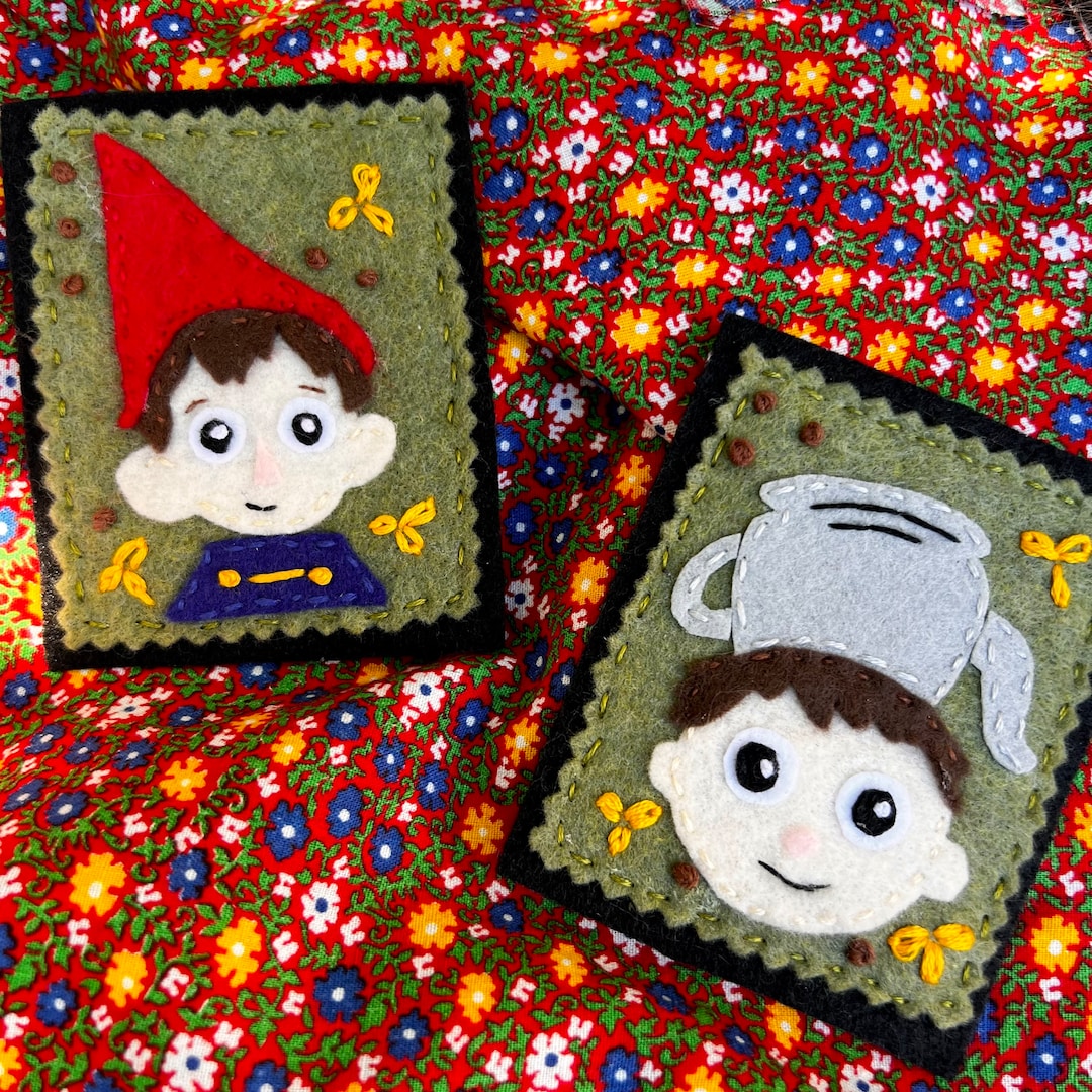 Handmade Over the Garden Wall Inspired Wort and Greg Felt Pin Fan Art ...