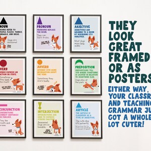 Montessori Parts of Speech Posters With Grammar Symbols | 10 Printable ...