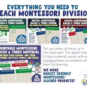 Printable Static and Dynamic Addition Command Cards | Montessori Math ...