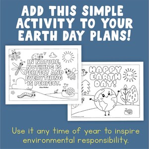 Earth Day Coloring Pages | Earth Day Activity | Spring Art Activity - Etsy