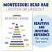 Montessori Numbers 1-10 Poster | Math Coloured Bead Bars | Classroom ...