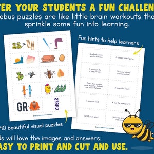 40 Rebus Puzzles With Answers | Brain Teasers | Printable Picture ...