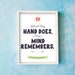 Motivational Classroom Poster | Hand + Mind Montessori Quote | Wall Art ...