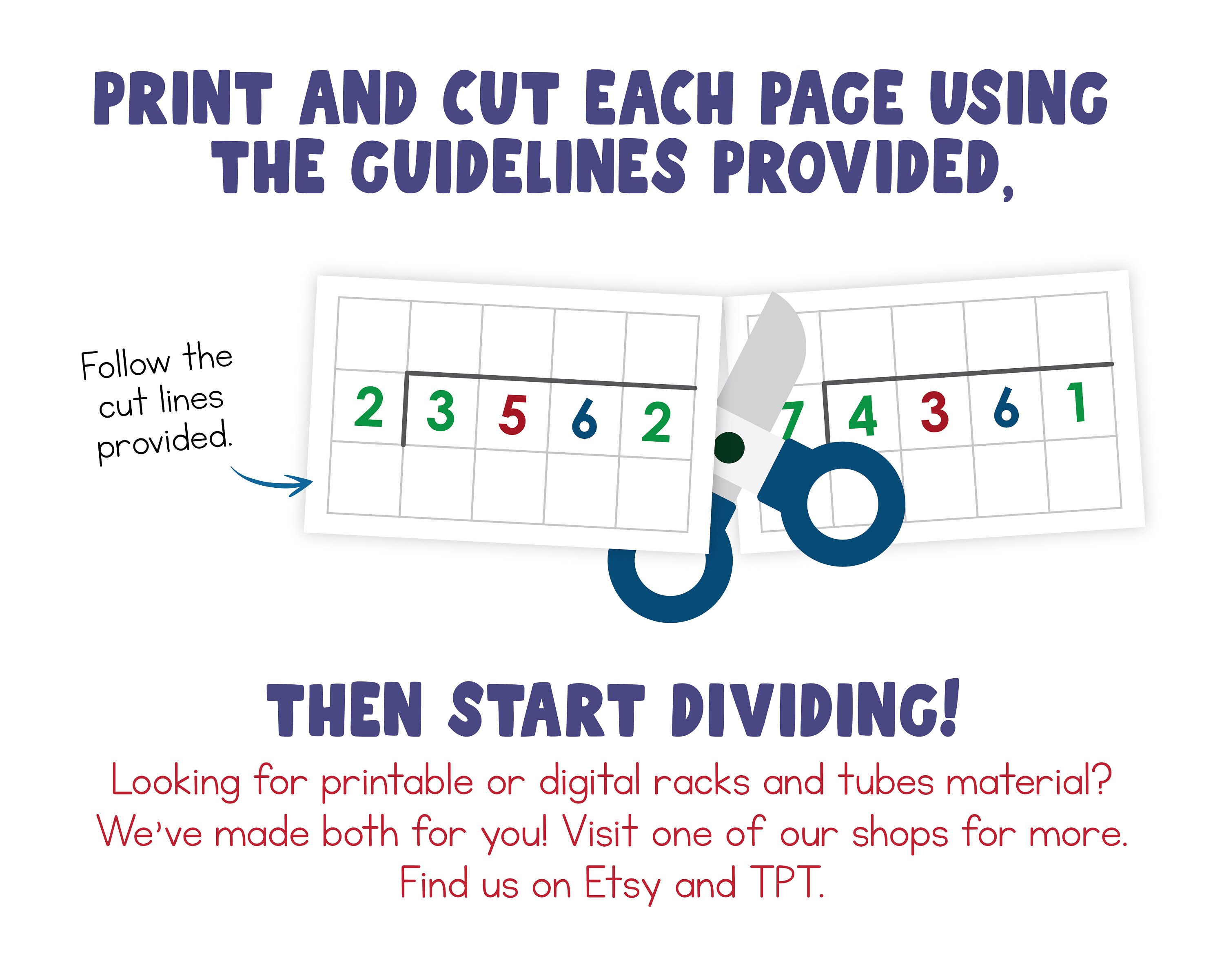 Printable Division Command Cards Elementary Math Operations Task Cards ...