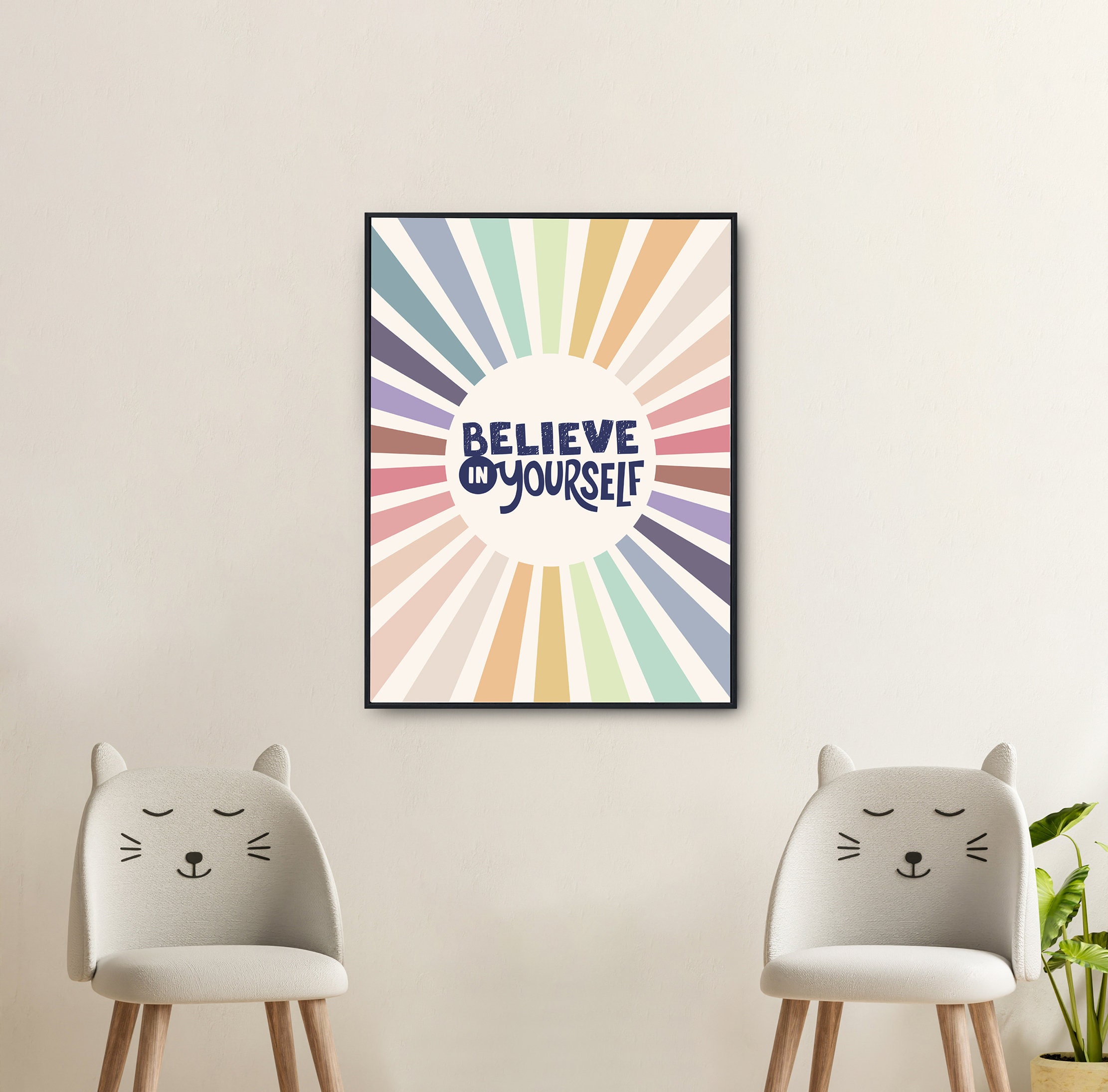 Motivational Classroom Poster Believe in Yourself - Etsy