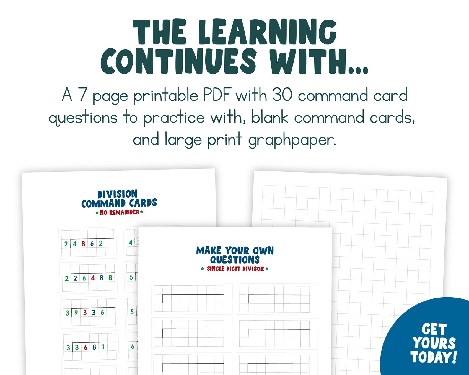 Montessori Digital Division Lesson | Racks and Tubes Single Digit Board ...