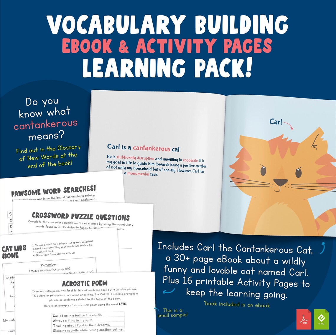 Digital Picture Book Printable Activity Pack Carl the - Etsy