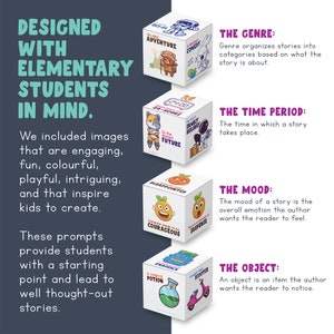 Story Elements Dice Game With Graphic Organizer | Roll a Story | Story ...