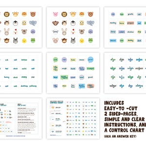 Animal Memory Match Game With Collective Nouns, Baby Names, and Sounds ...