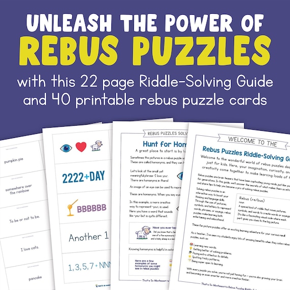Printable Rebus Puzzles Printable Rebus Puzzle Brain