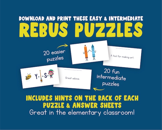 Printable Rebus Puzzles Printable Rebus Puzzle Brain