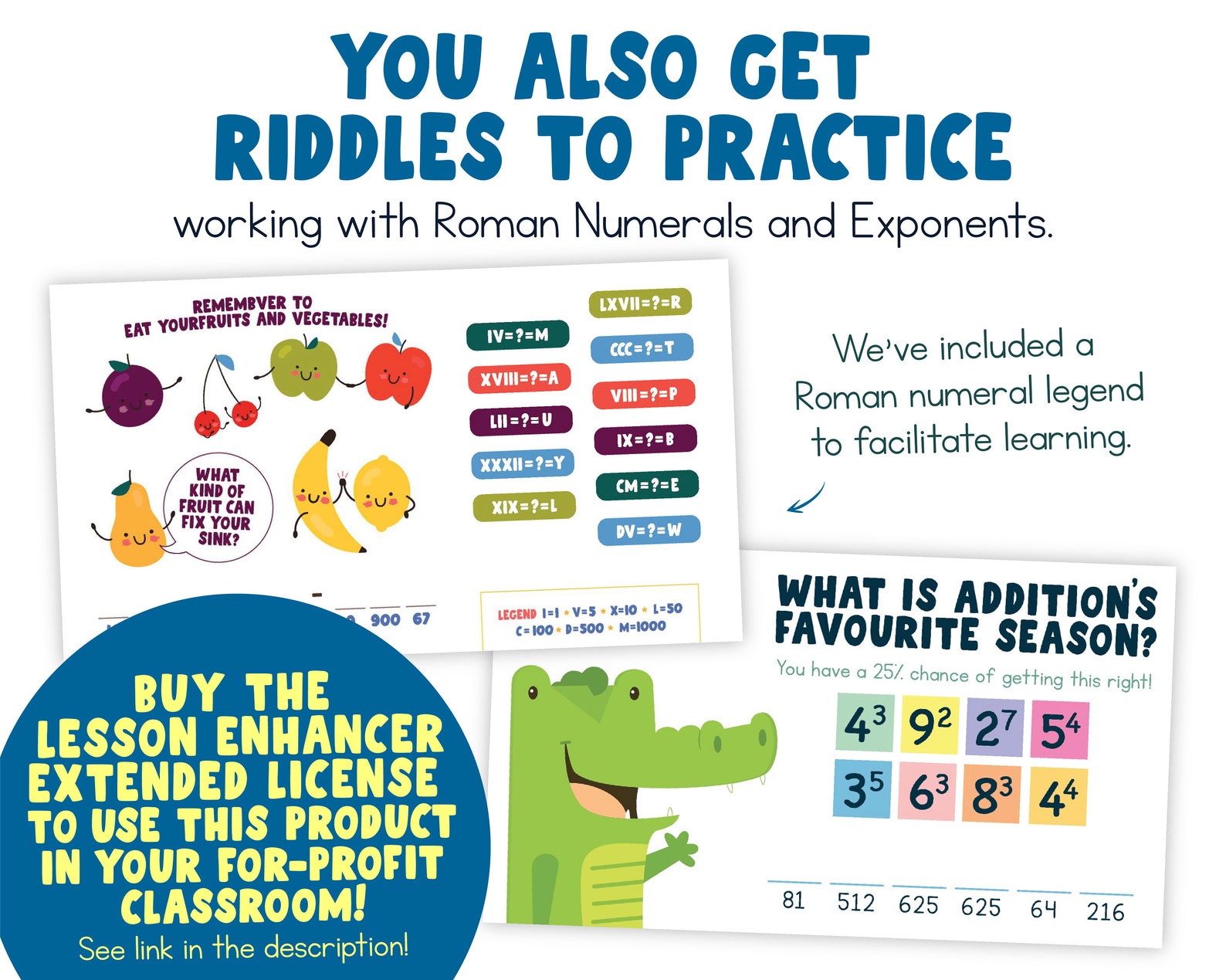 Funny Math Cryptogram Riddles | Math Fact Practice | Digital Math Fact ...