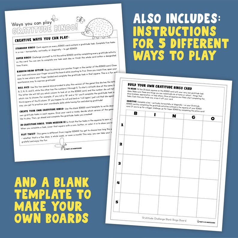 Gratitude BINGO Game Cards for Elementary | Social Emotional Learning ...