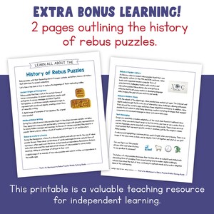 Rebus Puzzle Guide & Cards | Printable Language Resource | Brain ...