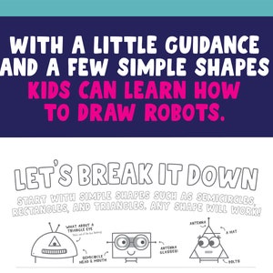 How to Draw Fun Robots | Printable Activity Pages | Drawing Tutorial ...