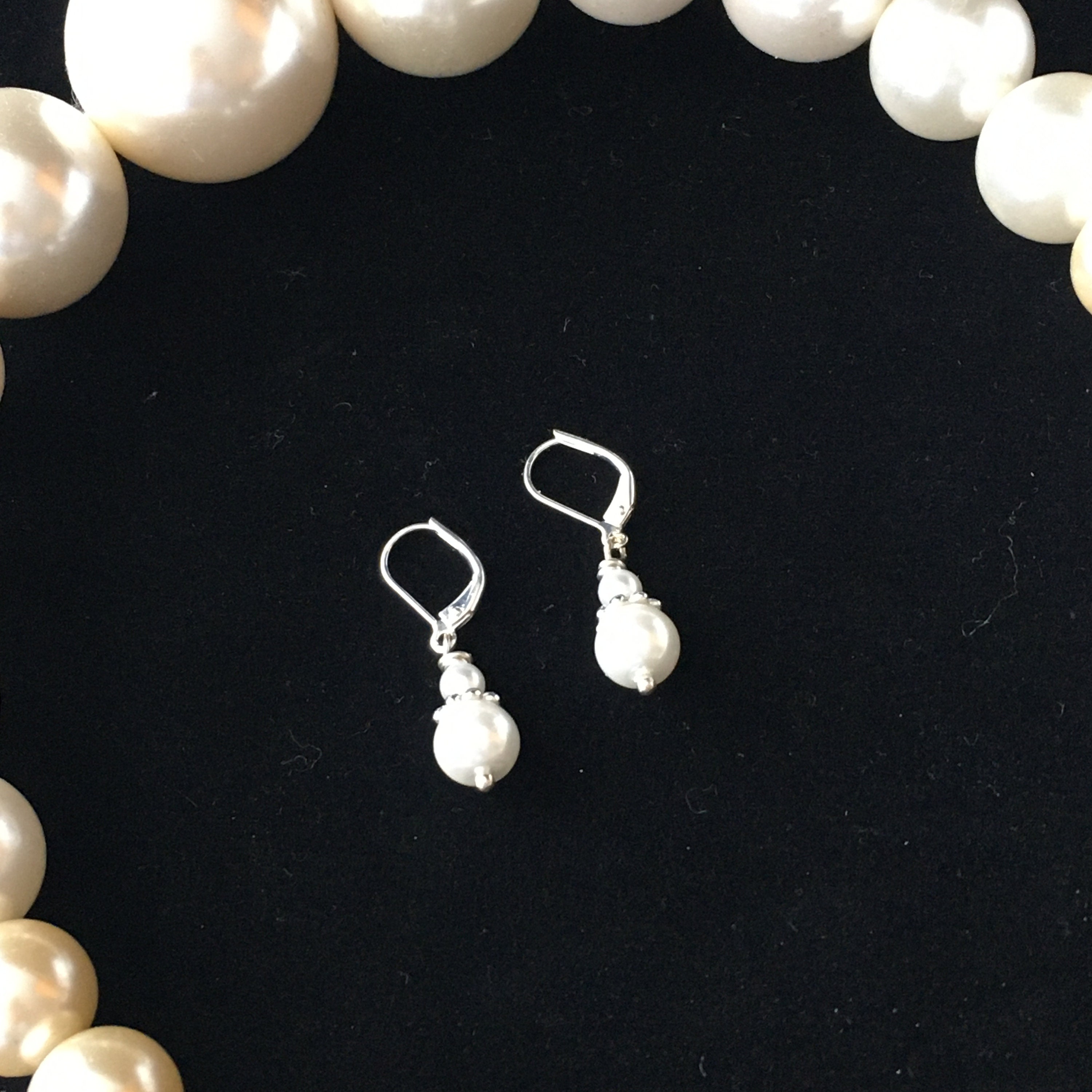 Pendientes de perlas simples Pendientes de perlas clásicos - Etsy España
