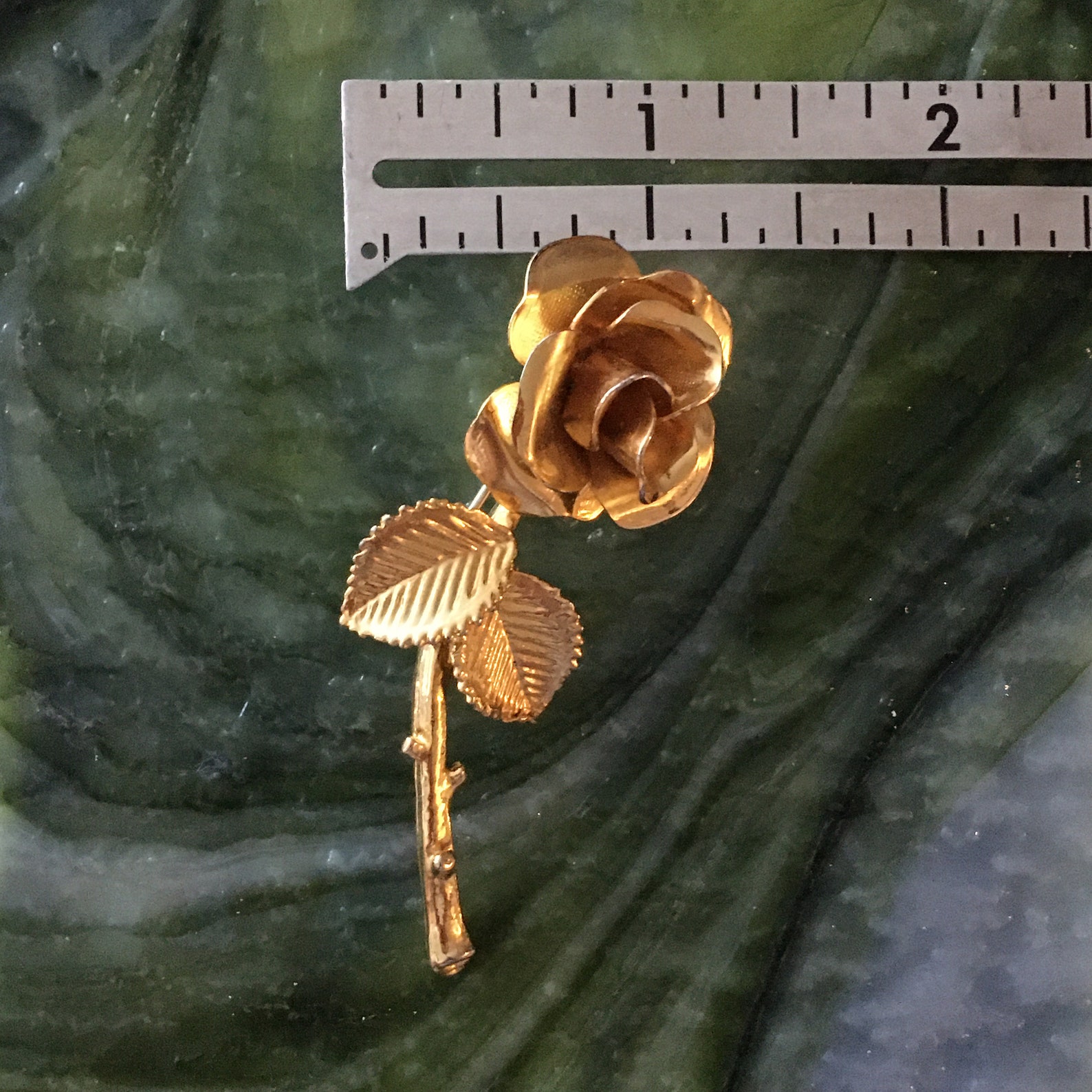 Rose Brooch, Rose Pin, Gold Rose Brooch, Gold Rose Pin, Floral Brooch ...