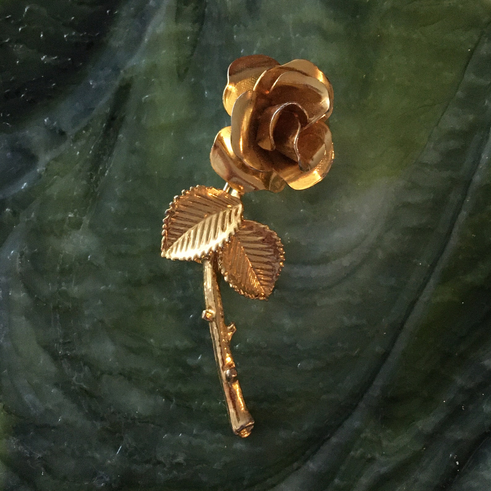 Rose Brooch, Rose Pin, Gold Rose Brooch, Gold Rose Pin, Floral Brooch ...
