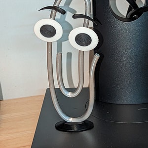 CLIPPY 3d Printed Desk or Office Decorations, Throw Black to the ...