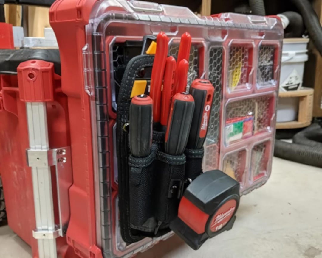 Milwaukee Packout Tool Pouch Holder Mounts Directly on the Toolbox, 3D ...