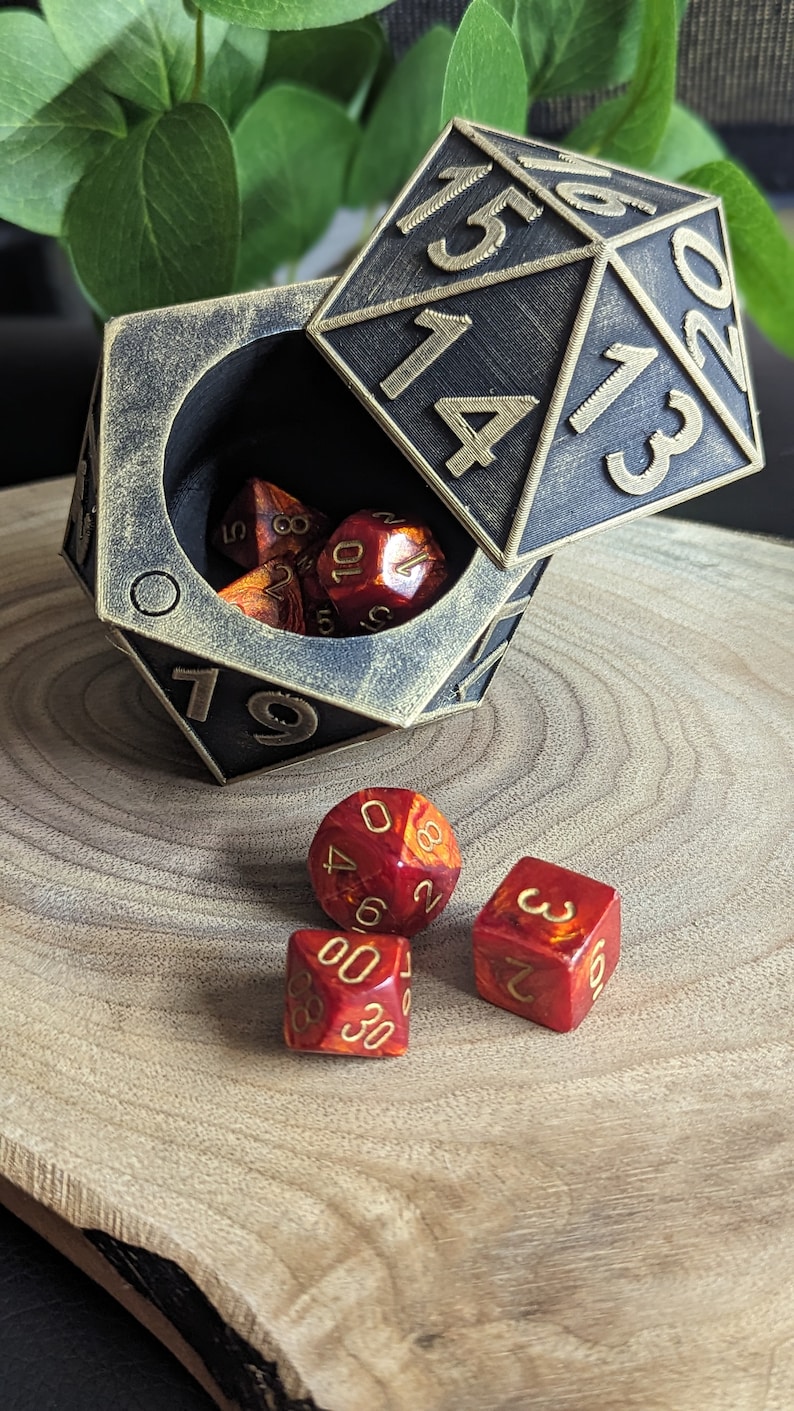 D20 Dice Box | Ring Box| of Holding| +5 to Luck | Discounted Shipping ...