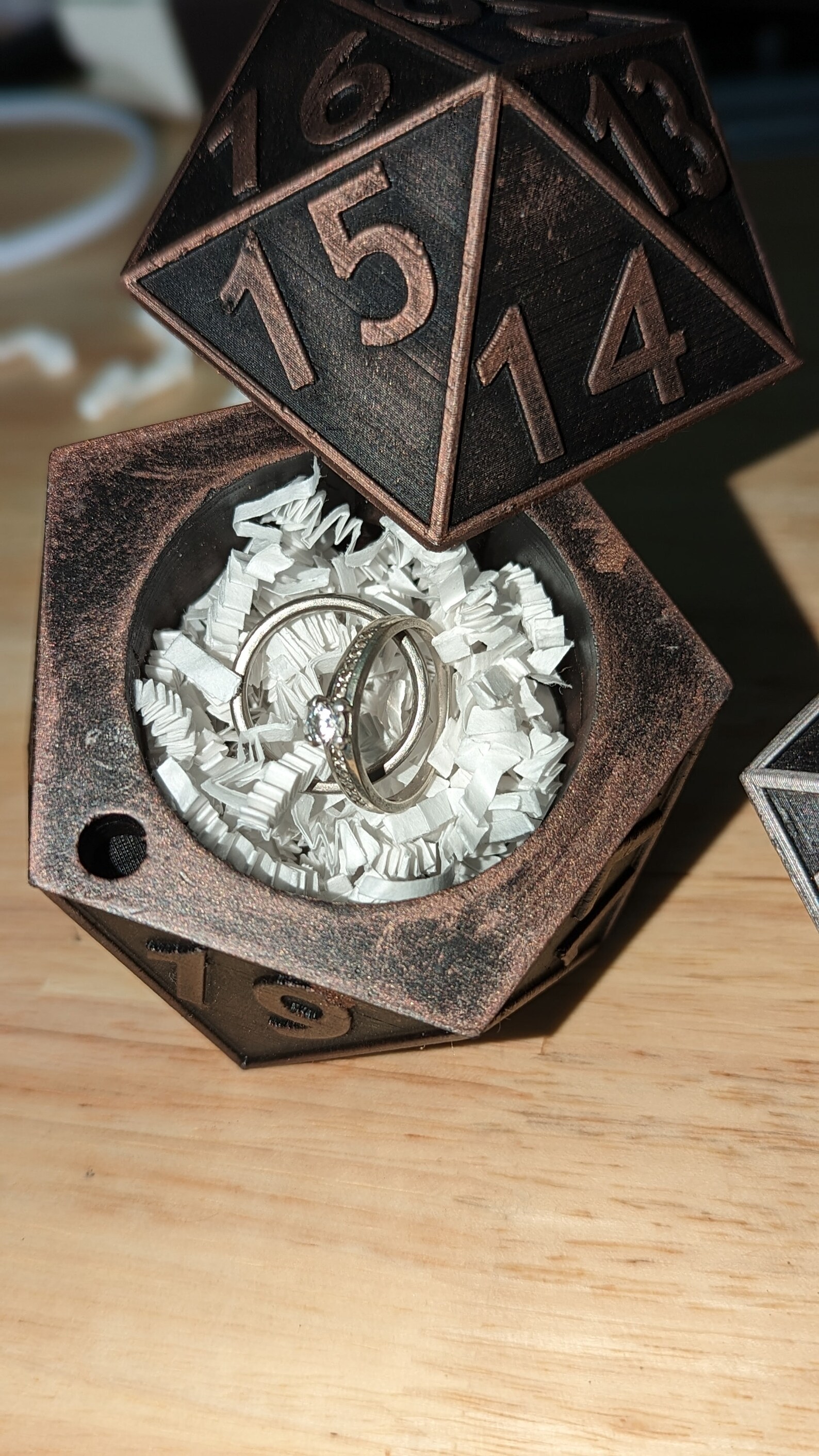 D20 Dice Box | Ring Box| of Holding| +5 to Luck | Discounted Shipping ...