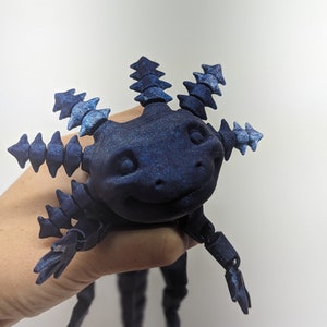 Big SMILE Axolotl Toy| Articulated Stress Relief | 3D Printed Worry Pet ...