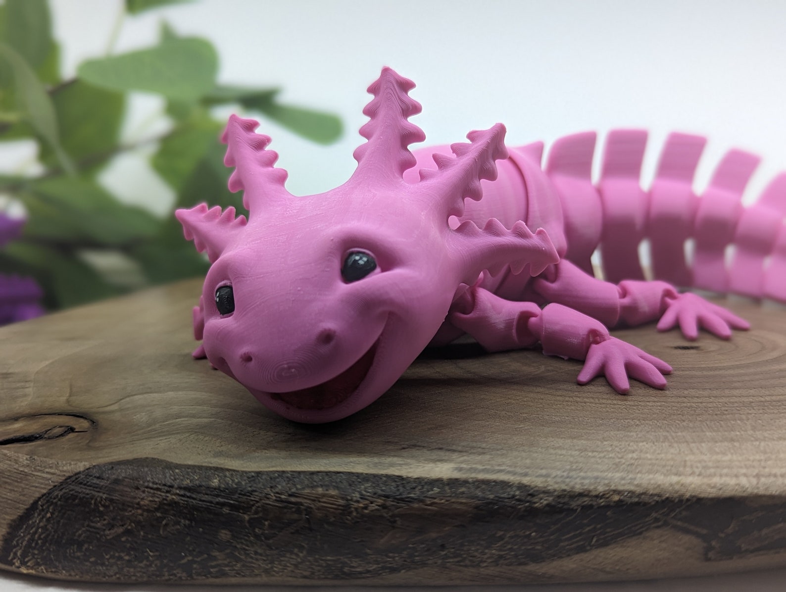 Big SMILE Axolotl Toy Articulated Stress Relief 3D Printed Worry Pet ...