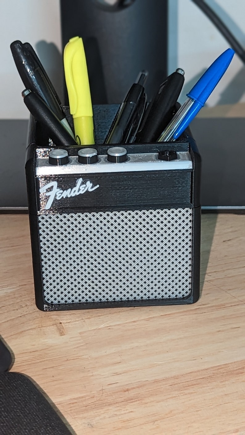 3D Printed Guitar Amplifier Pen Cup for Your Studio, Office, Shop ...