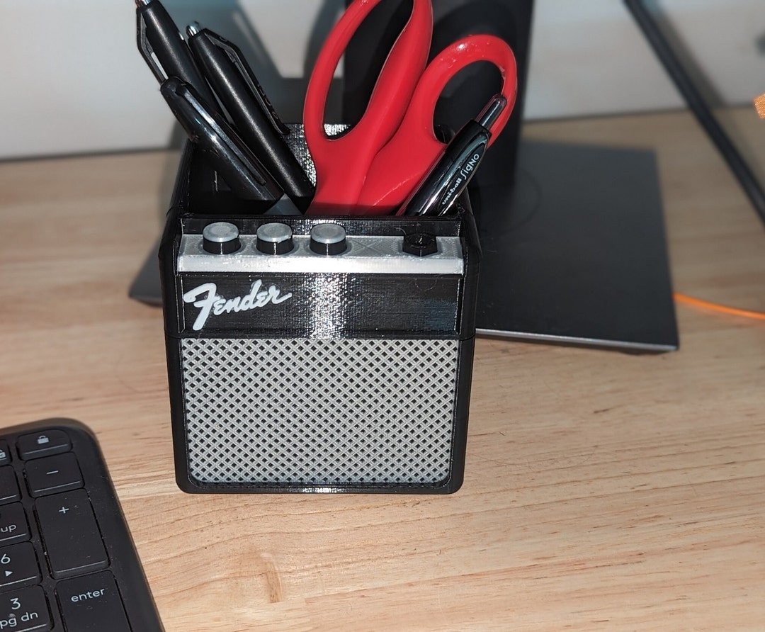 3D Printed Guitar Amplifier Pen Cup for Your Studio, Office, Shop ...