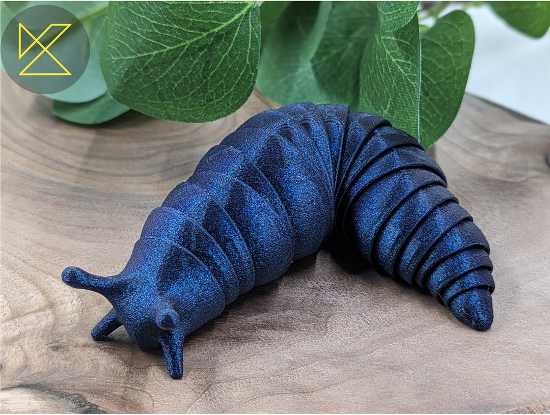 3D Printed Articulating Friendly Slug - Multiple Colors Available ...