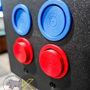 3D Printed Arcade Button Style Light Switch Cover - Double Cover ...